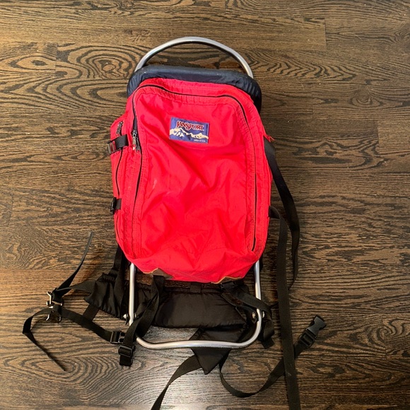 Jansport | Bags | Vintage Made In Usa Jansport Red External Frame ...